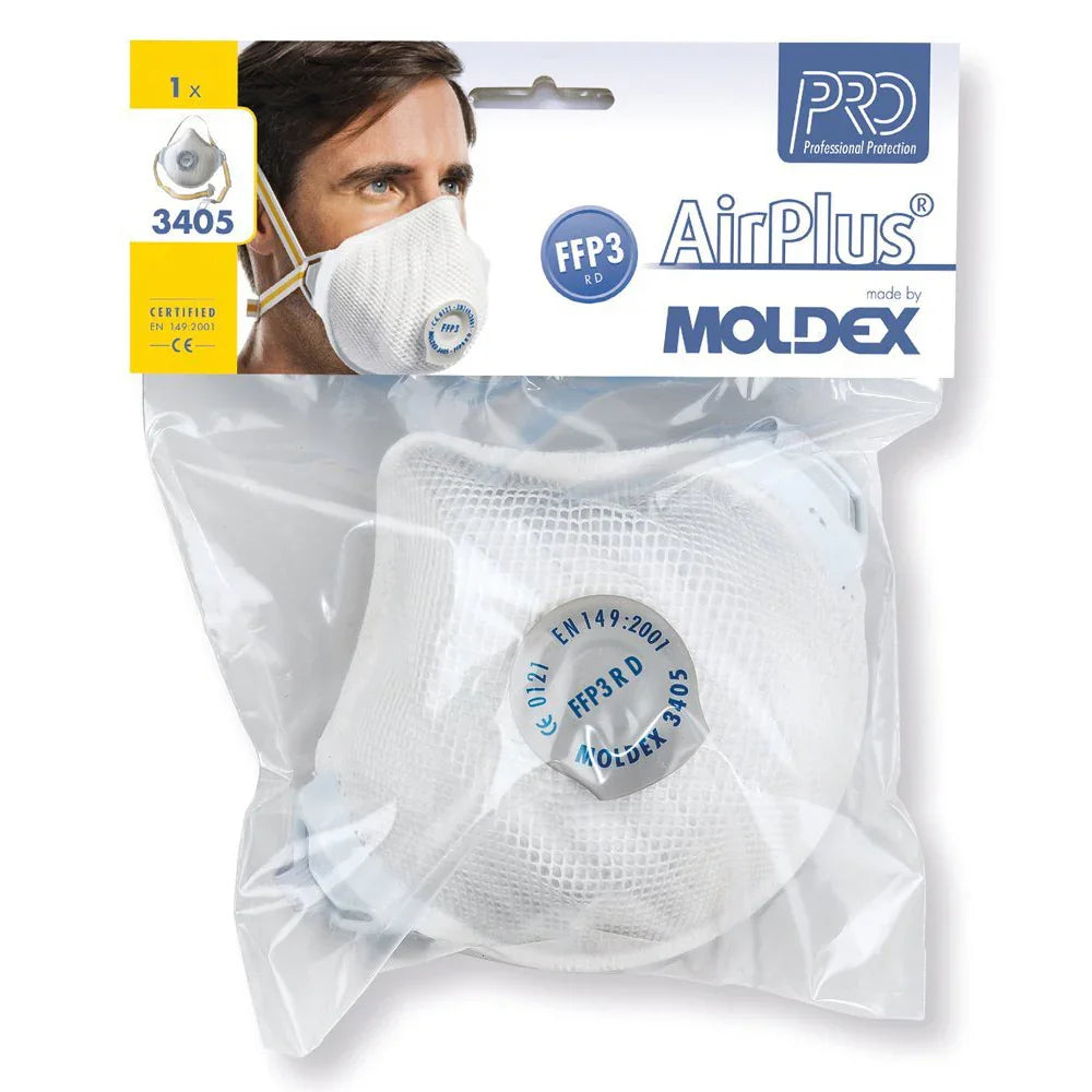 Moldex 3405 FFP3 Air Plus Reusable Masks Single Pack